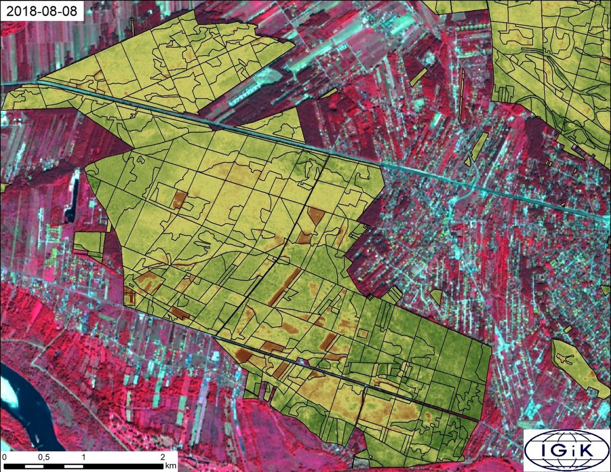 Sentinel-2 data and vegetation indices